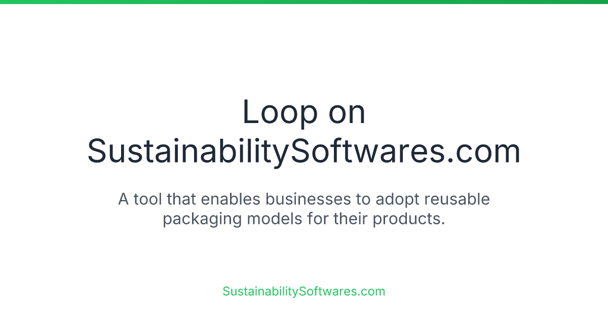 Loop - Sustainability Software