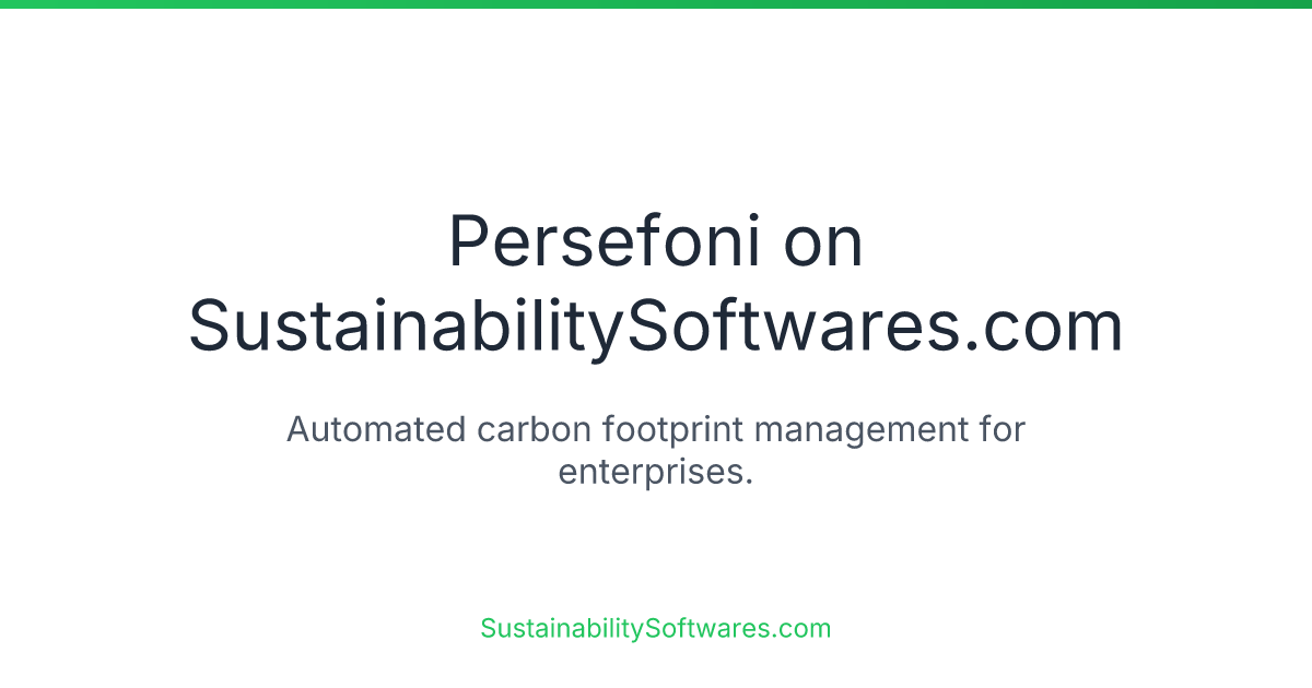Persefoni - Sustainability Software