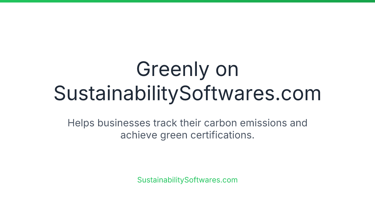 Greenly - Sustainability Software